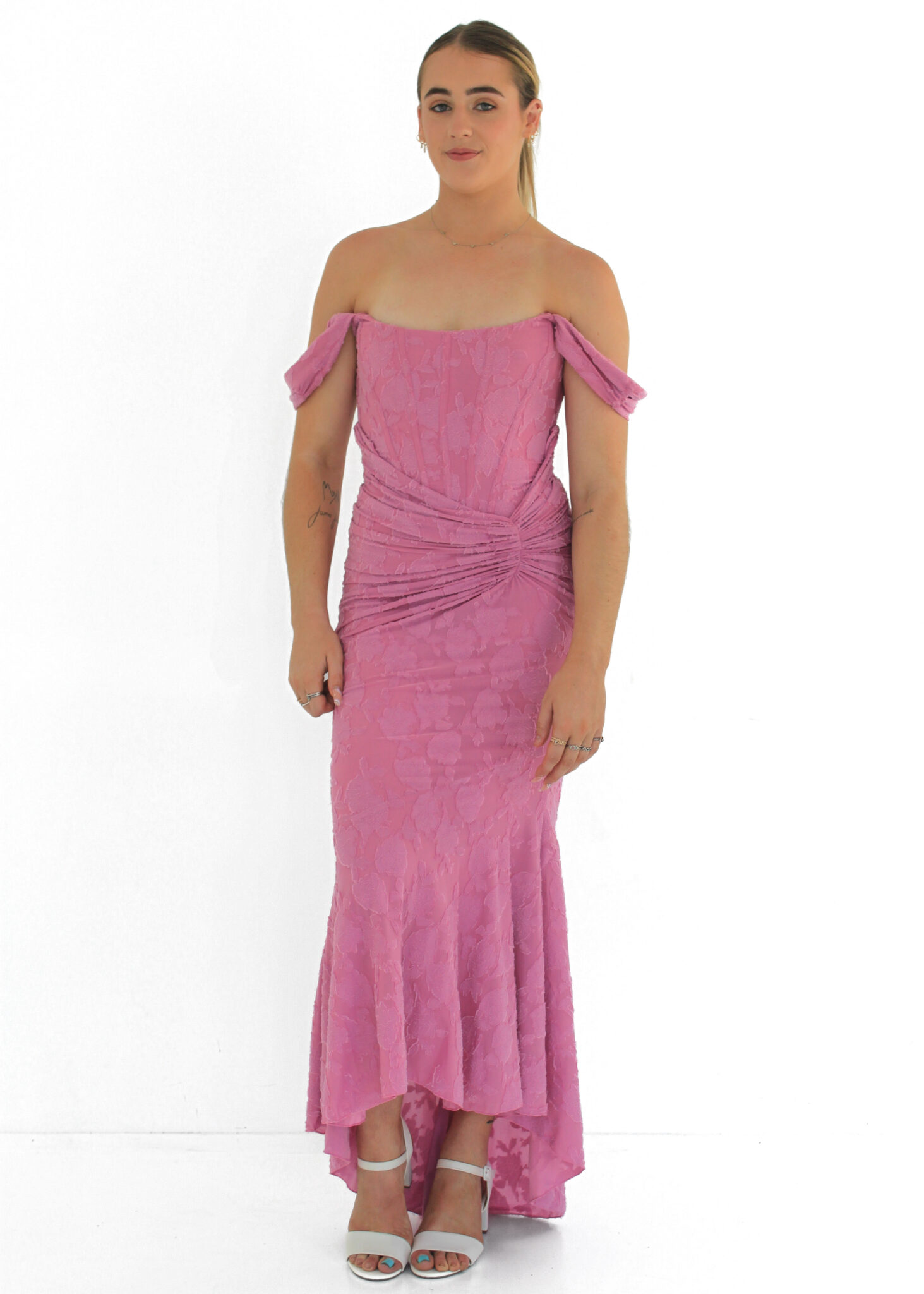 House of CB Cesca Rose Pink Floral Maxi Dress – Rent a Dress